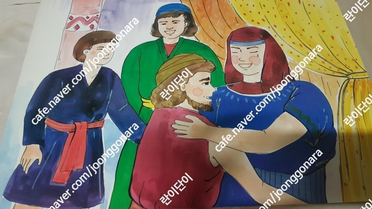 1981년 교회 기독교 성경책공부 그림판 5개 택포 예술작품골동품수집 중고나라